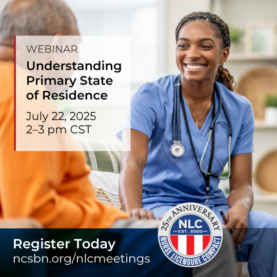 July 22, 2025, NLC webinar: “Understanding Primary State of Residence ...